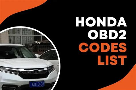 Honda Obd2 Codes List [generic Manufacturer Specific] Obd Advisor