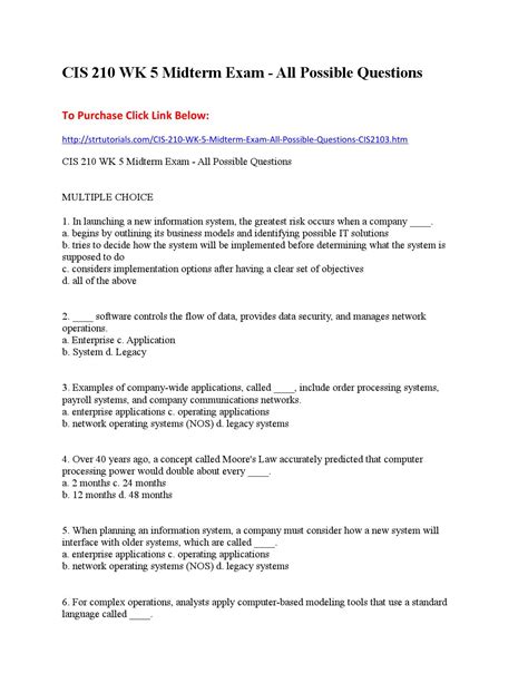 cis 210 wk 5 midterm exam all possible questions by soniagrist issuu