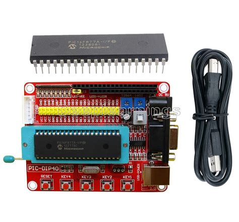 pic16f877a pic minimum system development board jtag icsp program