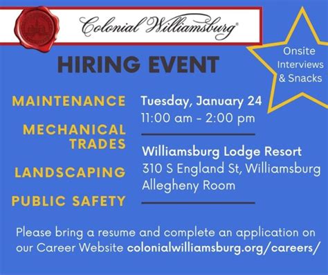 Pamela Pierce On Linkedin Colonial Williamsburg Is Hiring People Talent And Cultures Talent…