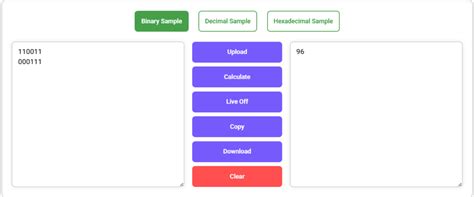 free xor calculator convert binary decimal and hex formats