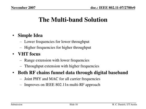 ppt multi band modulation coding and medium access control