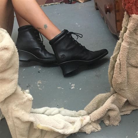 Square Toe Funky Chunky Timbs Have You Ever Seen Depop