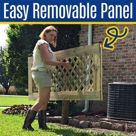 How To Make A Removable Ac Screen Or Removable Fence Panel Abbotts At