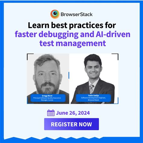 Browserstack On Linkedin Webinar Elevate Test Automation Faster Debugging And Modern Test
