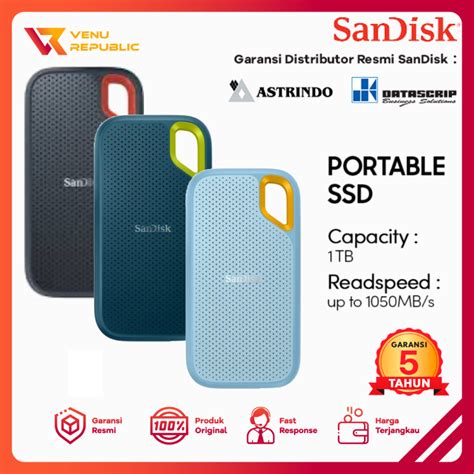 Jual Ssd External Tb Sandisk Extreme Up To Mbps E Garansi Resmi Shopee Indonesia