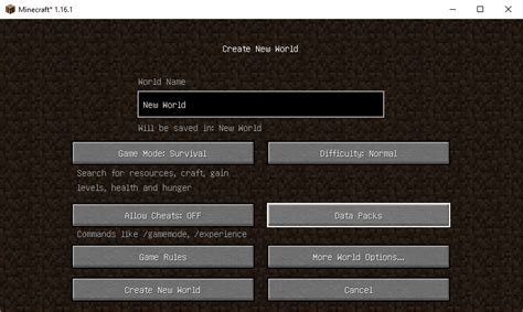 data pack validation failed when trying to use the caves and cliffs
