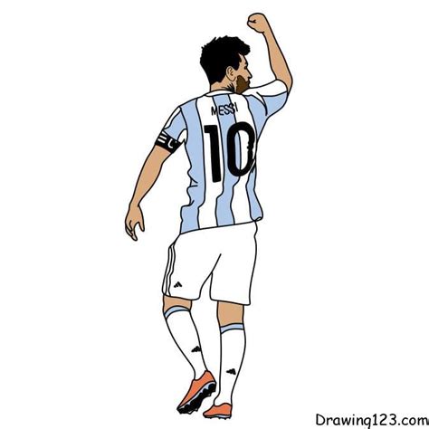 how to draw lionel messi step 11 4