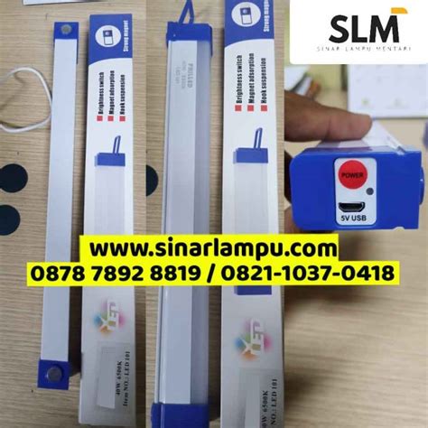 Lampu Led Balok Emergency Watt K Putih Sinar Lampu Mentari