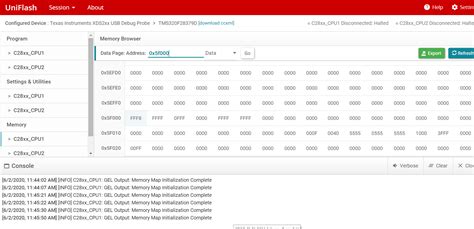 Uniflash Unlock Of Dcsm But Cr Status Still Indicates Locked C2000