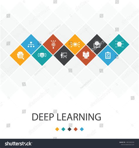 Deep Learning Trendy Ui Template Infographics Stock Vector Royalty Free Shutterstock