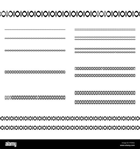 Design Elements Text Divider Line Set Stock Vector Image And Art Alamy