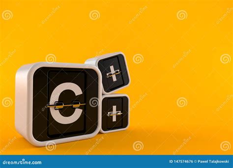 C Text Stock Illustration Illustration Of Orange 147574676