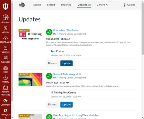 Import Resources From Canvas Commons Help Uits It Training Indiana University