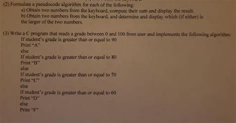 Solved I Need Help Creating A Program In These Problems Chegg