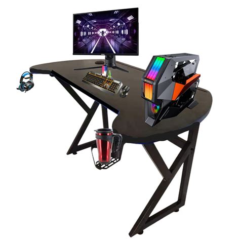 Escritorio Gamer U Verde Con Luces Led Cm Escritorio Gamer U Verde Con Luces Led Cm