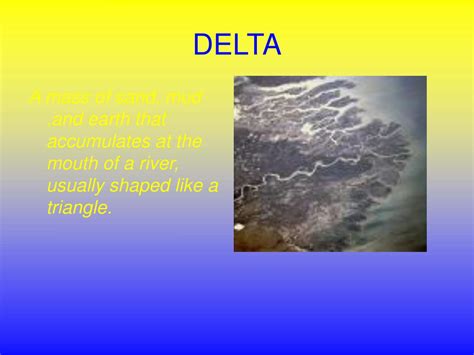 Ppt A Pictorial Dictionary Of Geographical Terms Powerpoint