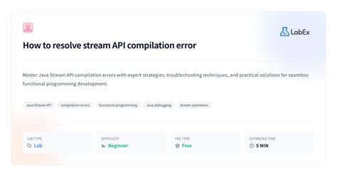 How To Resolve Stream Api Compilation Error Labex