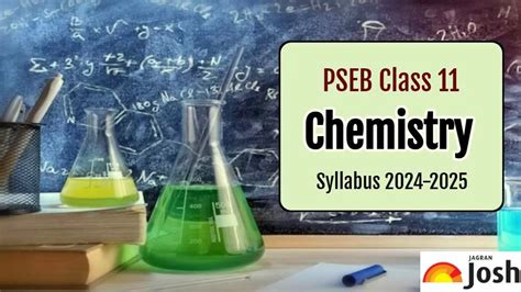 Pseb Class 11 Chemistry Syllabus 2024 2025 Download In Pdf