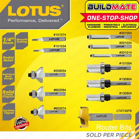 Lotus Router Bits 14 Inch 355mm Chamfer Bit Flush Trim Bit Forstner