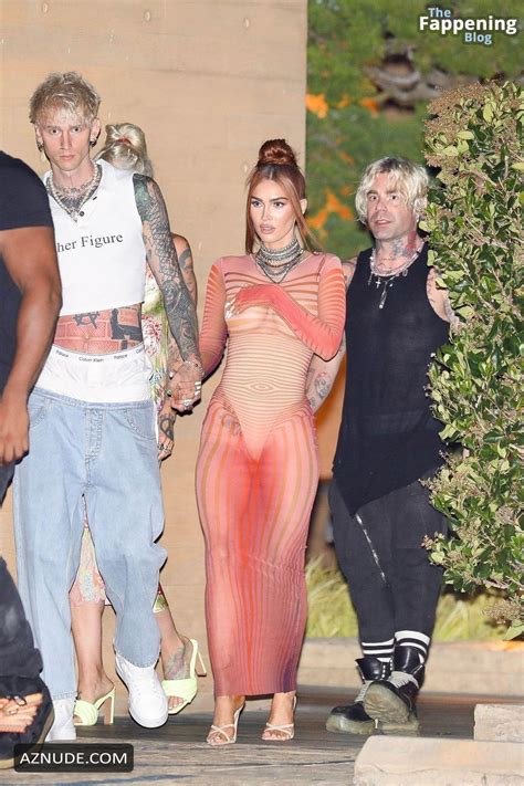 Megan Fox Sizzles In Sexy See Through Dress In Malibu Aznude