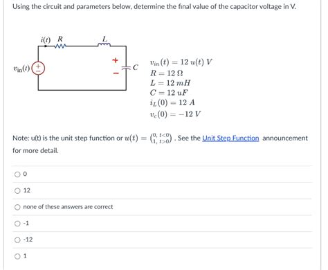 solved using the circuit and parameters below determine the