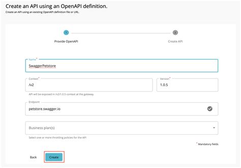 Create A Rest Api From An Openapi Definition Wso2 Api Manager