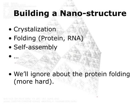 Ppt Algorithmic Self Assembly Of Dna Sierpinski Triangles Powerpoint
