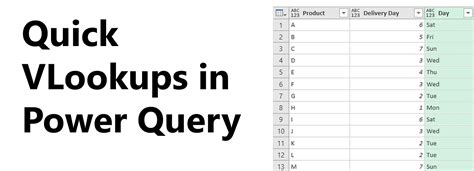 Quick VLOOKUP In Power Query Goodly