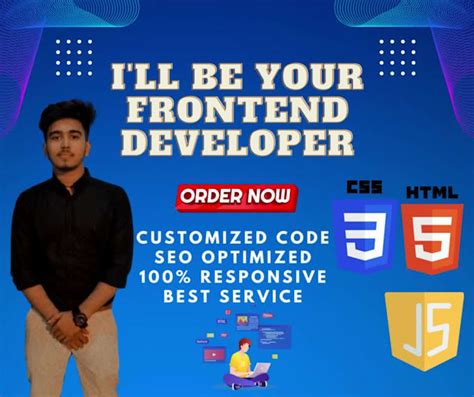 Be Your Frontend Developer With Html Css Javascript By Jagdish Das Fiverr