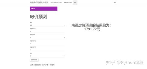 基于python 机器学习算法的二手房房价可视化和预测系统 知乎