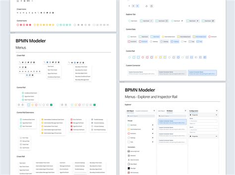 bpmn canvas ui kit by hunter van lear on dribbble