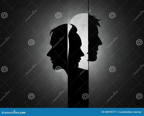 Metaphor Bipolar Disorder Mind Mental Double Face Split Personality Mood Disorder Dual