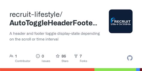 GitHub Recruit Lifestyle AutoToggleHeaderFooterView A Header And Footer Toggle Display State