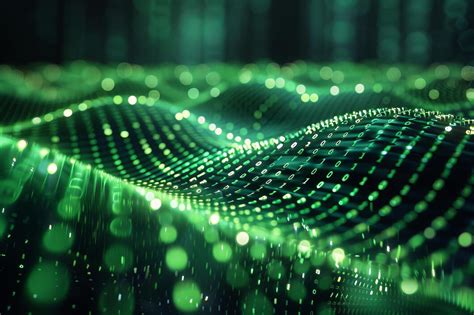 Premium Photo A Digital Matrix Background With Binary Code In Shades Of Green Creating An