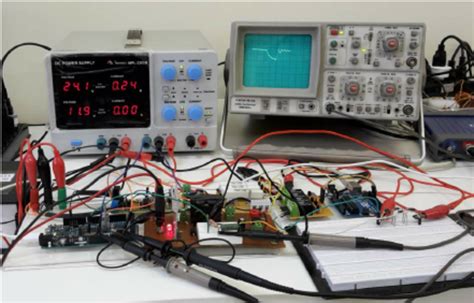 Laboratory Testbed Picture Shows The Circuits And Devices Used In The