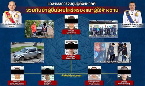 Photo Gallery รวบยกแก๊ง 6 คน ทีมจ้างวานฆ่าโหดทนายดังโคราชดับคาสำนักงาน