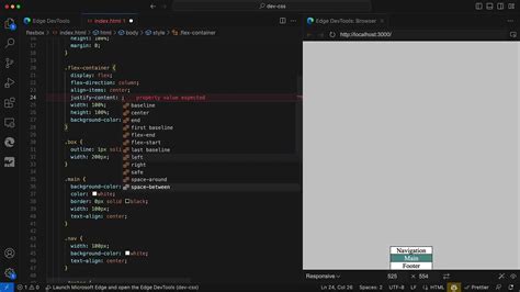 css 및 html의 flexbox 주축 정렬 지침
