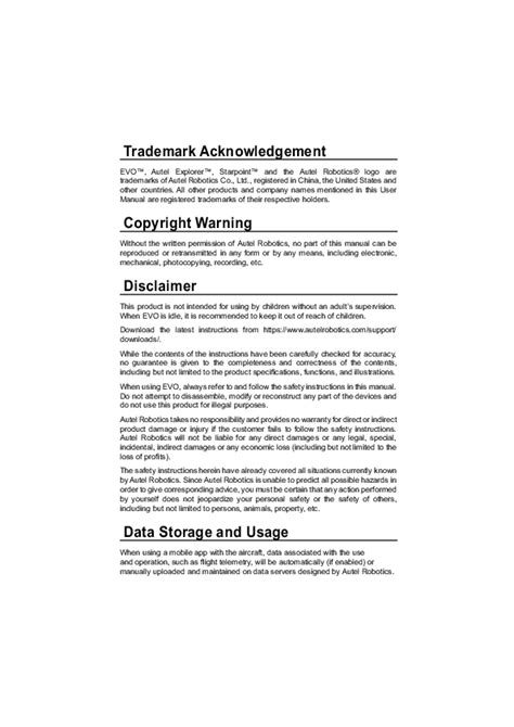 Autel Robotics Device Database
