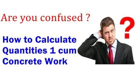 How To Calculate Quantities Cement Sand Aggregate And Water In M Concrete Work Civil