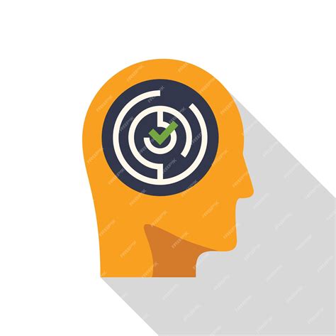 premium vector human head with solved maze inside representing