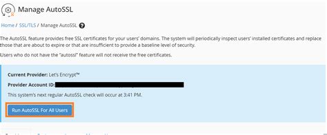 How To Enable Autossl For All Users From Whm Veeble Hosting