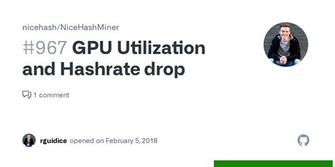 GPU Utilization And Hashrate Drop Issue Nicehash NiceHashMiner GitHub