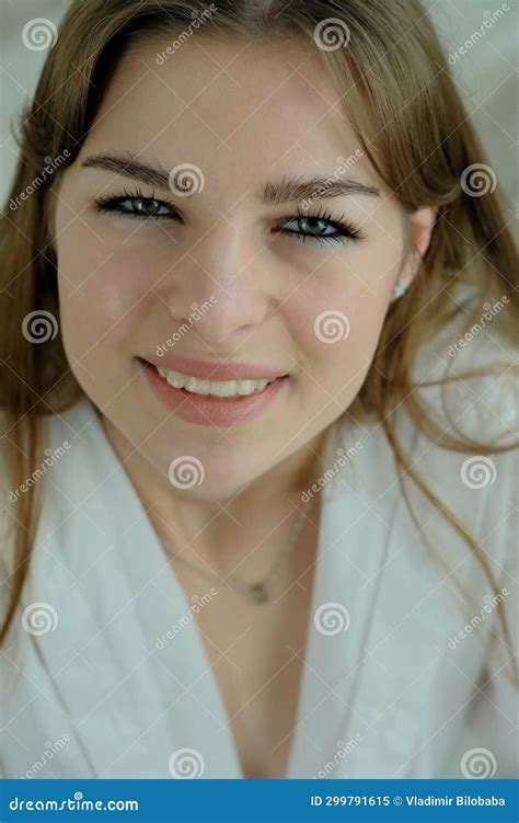 Portrait Of A Young Pretty Long Haired Girl Stock Image Image Of Hair