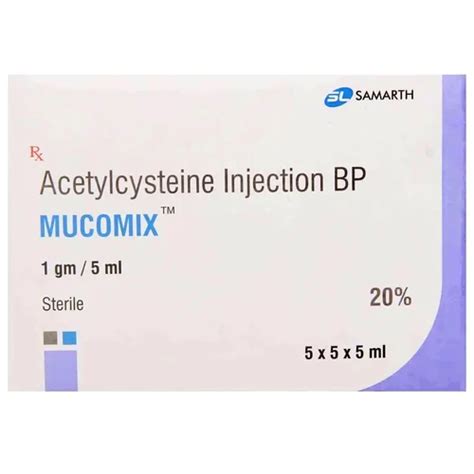 Mucomix 2ml 400 Mg At ₹ 1100piece N Acetylcysteine Injection In