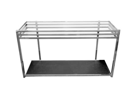 Lot 309 A Chrome Console Table
