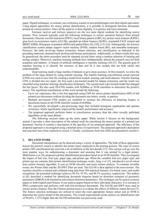 Source Printer Identification Using Convolutional Neural Network And
