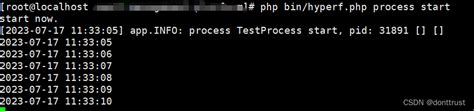 Hyperf框架实现自定义进程hyperf Process Csdn博客