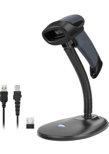 Netumscan Nsl8bls Black Bluetooth Connection 2d Barcode Scanner With Holder Barcode Scanners