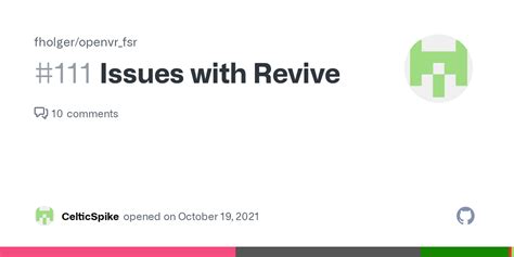 issues with revive · issue 111 · fholger openvr fsr · github